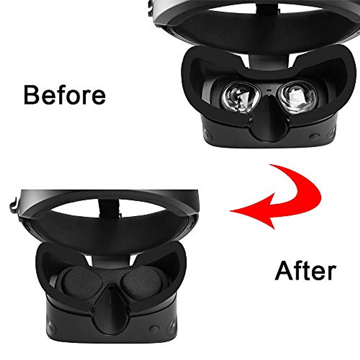 Ermorgen VR Lens Protect Cover for Rift S, Anti-Dust Lens Protector Washable Protective Sleeve Pad