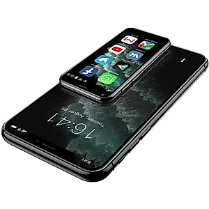 Hipipooo Super Small Mini Smartphone 3G Dual SIM Mobile Phone 1GB RAM 8GB ROM Android 6.0 Unlocked Kids Phone Pocket Cellphone (Black)