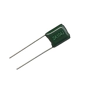 Cermant 20pcs 0.1uf 100V Polyester Capacitor 2A104J 100nf Mylar Film Capacitor CL11 Electrolytic Capacitors for TV, LCD Monitor, Game