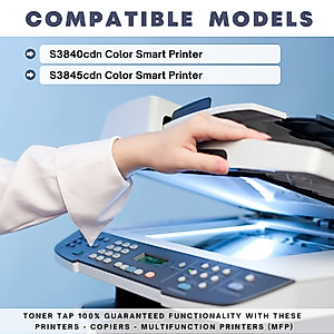 Toner Tap Extra HIGH Yield for Dell S3840CDN S3845CDN (5-Pack Bundle) 593-BCBC 593-BCBF 593-BCBE 593-BCBD Compatible Cartridge Replacements