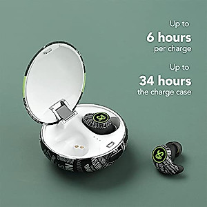 mifo S&O True Wireless Earbuds, Active Noise Canceling, Bluetooth 5.2, IPX7 Waterproof, 6Mics ENC Noise Cancelling, Dynamic Speaker, Deep Bass Stereo Headphone in Ear with APP to Control.