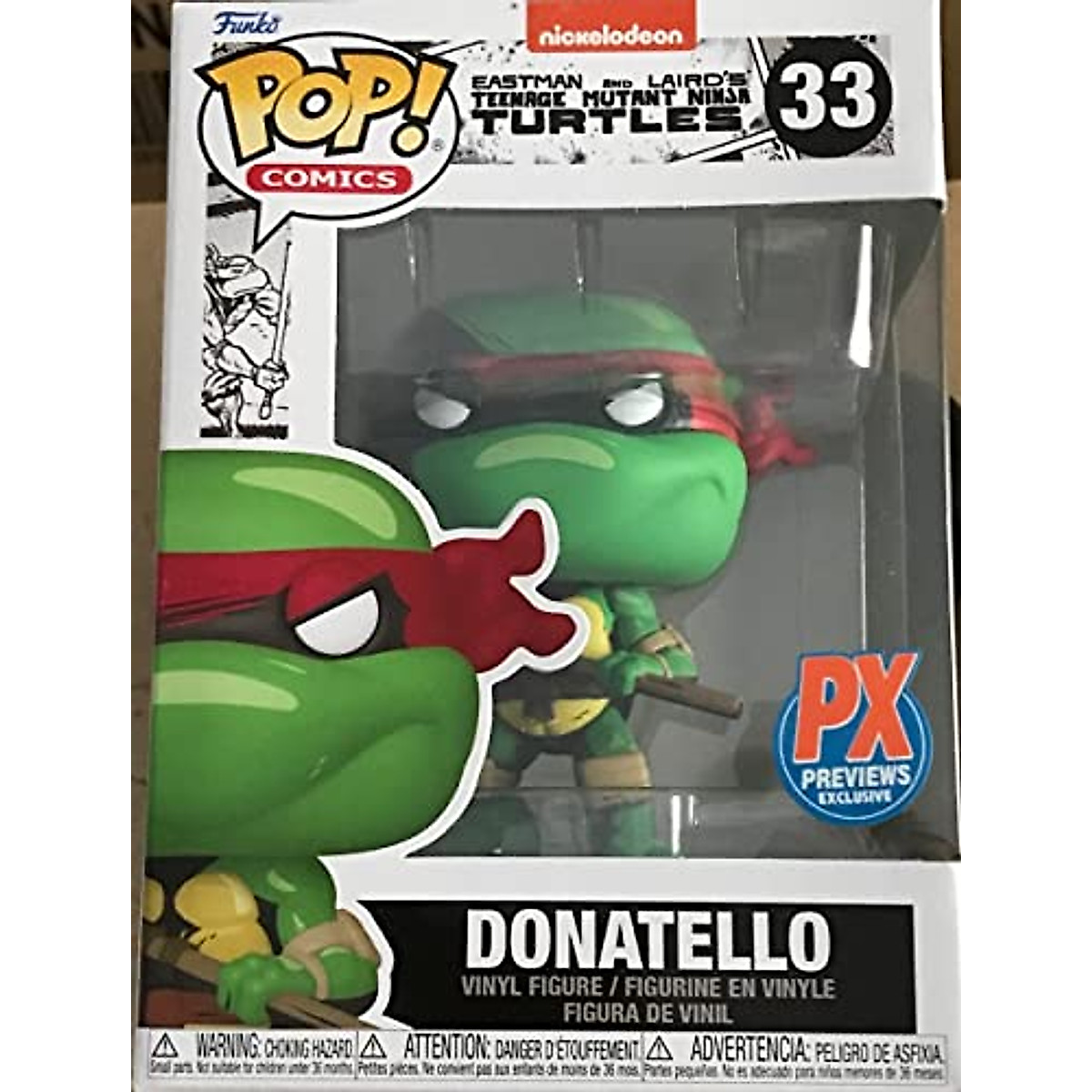 POP Teenage Mutant Ninja Turtles - Donatello (PX Previews Exclusive) Funko Vinyl Figure (Bundled with Compatible Box Protector Case)