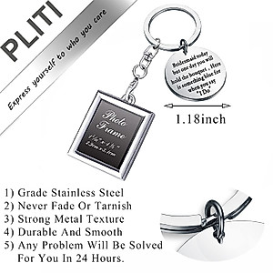 PLITI Bridesmaid Keychain Bridesmaid Proposal Gift Junior Bridesmaid Wedding Gift From Bride Bouquet Charm Bridal Shower Gift (Bridesmaid photo Do ky)