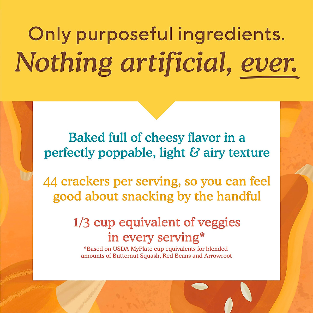 Simple Mills Pop Mmms Cheddar Baked Snack Crackers, Gluten Free, 4 Ounce (Pack of 1)