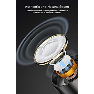 1MORE Stylish True Wireless in-Ear Headphones with Microphone, Black, E1026BT-I-BLACK