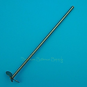 Deschem 300mm,Stainless Steel Stirrer,Diameter 8mm,Paddle 30mm,SS 304 Propeller