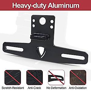StarknightMT ATV UTV License Plate Holder with Light