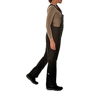 Arctix Women's Essential Insulated Bib Overalls, Black, Medium Short