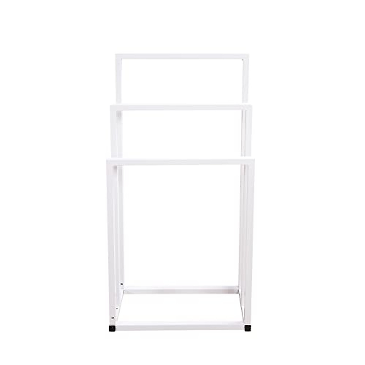 Metal Freestanding Towel Rack 3 Tiers Hand Towel Holder Organizer for Bathroom Accessories, White