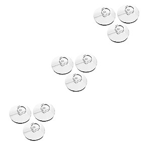 WOONEKY 9 Pcs Sink Stopper Hard Case with Foam Tub Drain Plug Tub Accessories for Water Stopper Garbage Drain Stopper Bath Drain Stopper Bathtub Accessories Bathtub Plug Rubber Silver