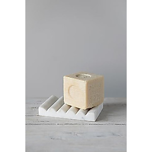 Contemporary Carved Marble Soap Dish for Bathrooms