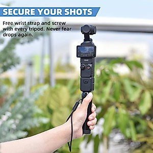 HeiyRC Mini Vlog Tripod for DJI Pocket 3 OM 4 5 Osmo Mobile 2 3, for GoPro 13 Max Hero, for Insta360 X3 X4 X2, ZHIYUN Smooth Hohem Feiyu Stabilizer DSLR Camera Desktop Tabletop Stand Grip Accessories