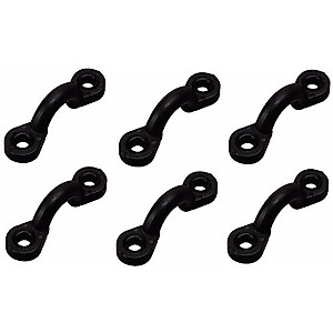 H2o Sure Hold Black Pad Eyes (Pack 6)