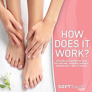 Soft Touch Foot Peel Mask - Pack of 2 Feet Peeling Masks for Dry, Cracked Heels & Calluses - Exfoliating Foot Mask Peel for Baby Soft Skin (Original)