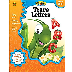 Trace Letters Handwriting Workbook, Alphabet and Basic Vocabulary Activity Book for Kindergarten and Preschool Learning (Big Skills for Little Hands®)