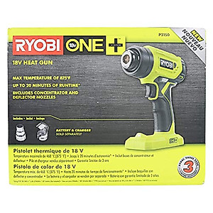 Ryobi 18-Volt ONE+ Lithium-Ion Cordless Heat Gun (Tool Only) P3150 (Renewed)