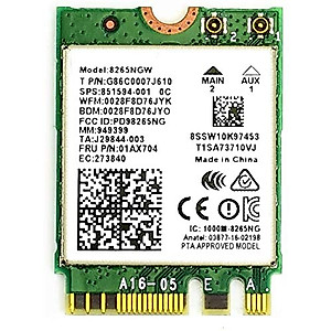 Waveshare AC8265 Wireless NIC Module for Jetson Nano Supports 2.4GHz / 5GHz Dual Band WiFi and Bluetoth 4.2
