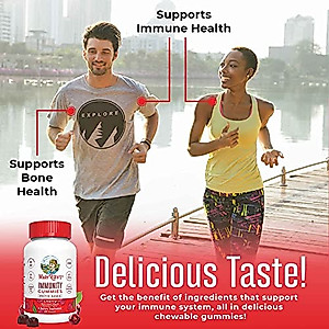 Kids Multivitamin + Immunity Gummies Bundle by MaryRuth's | Kids Sugar Free Multivitamin Gummies, 60ct | Immunity 5-in-1 Gummies for Kids & Adults, 90ct | Vegan, Non-GMO, Gluten Free