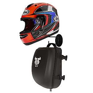 Wallniture Giro Helmet Holder Wall Mount, Bike Helmet Rack, Hooks for Hanging Motorcycle Accessories Metal, Black