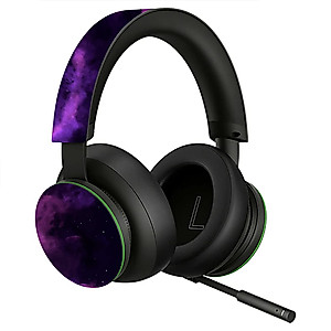 PlayVital Purple Deep Space Custom Vinyl Skins for Xbox Core Wireless Controller, Wrap Decal Cover Stickers for Xbox Series S Console Controller