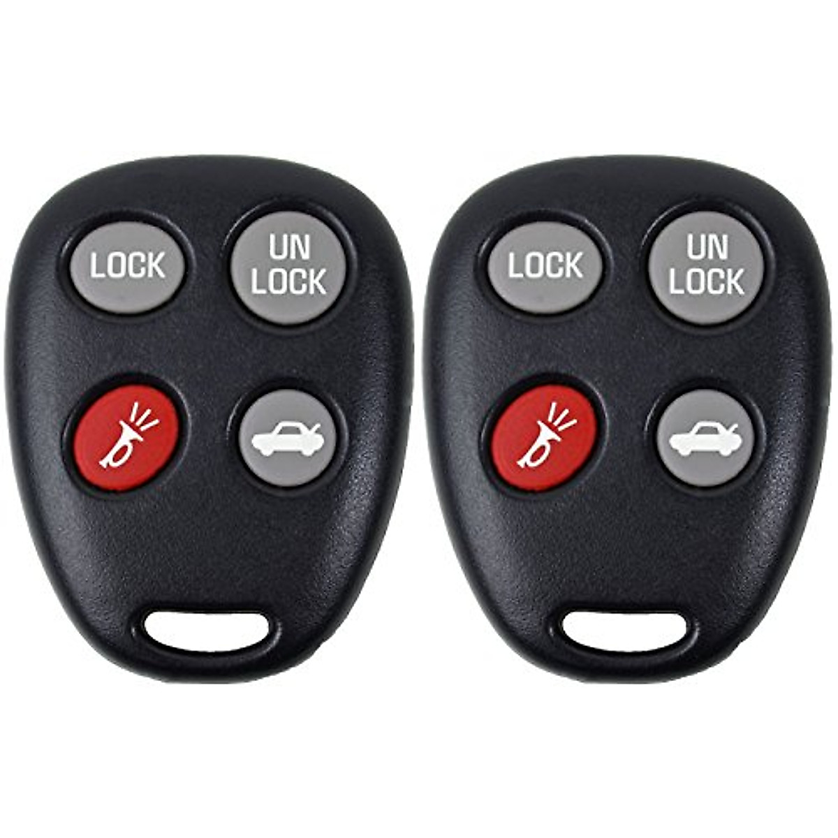 KeylessOption Keyless Entry Remote Fob Control Car Key Replacement for LHJ009 (Pack of 2)