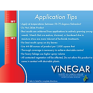 Energen Carolina LLC 579 Vinegar Weed & Grass Killer, Approved for Organic Production, Pet Safe, Glyphosate Free Herbicide, Quart, 1, Light Yellow