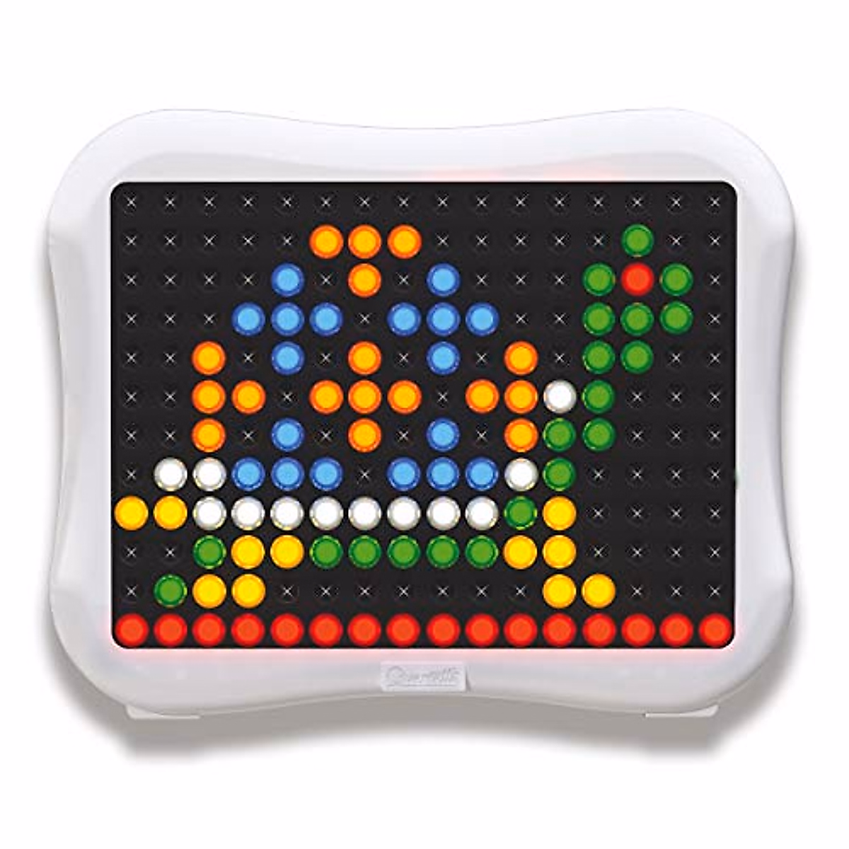 Quercetti Peg Brite Light-Up Toy - Design and Create Mosaic Art on The Peg Board with 120 Pegs & Bright LED Lights, Promotes Creative Thinking and Fine Motor Skills, for Kids Ages 3 Years & Up