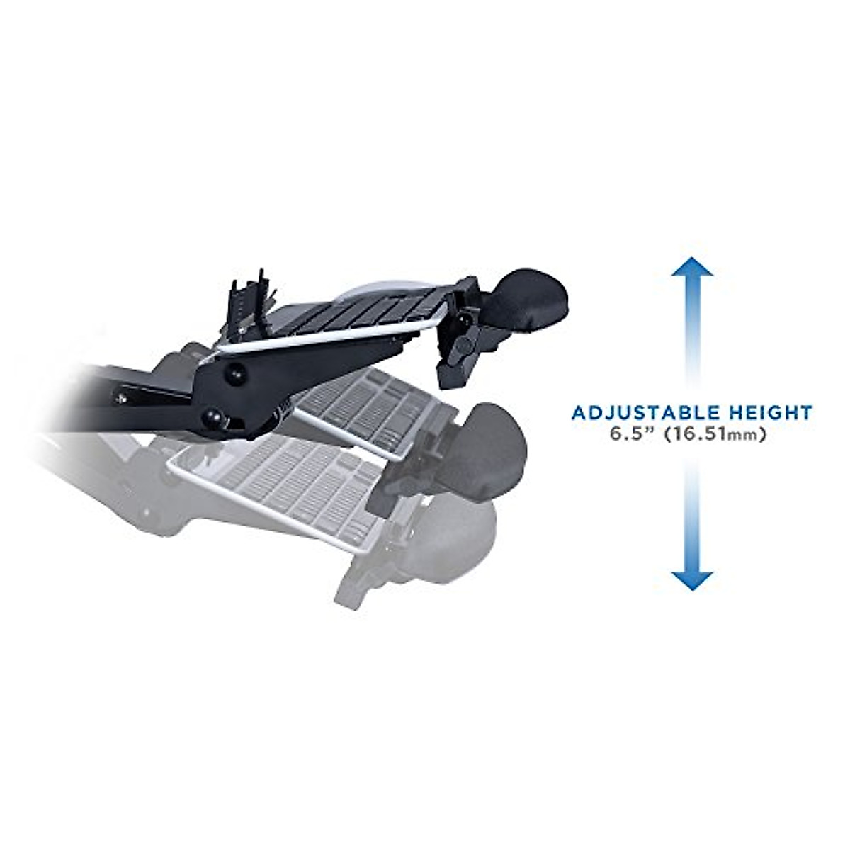 Mount-It! MI-7134 Underdesk Keyboard Drawer with Adjustable Platform, Ergonomic Gel Wrist Pad, Mouse Pad Included, Black
