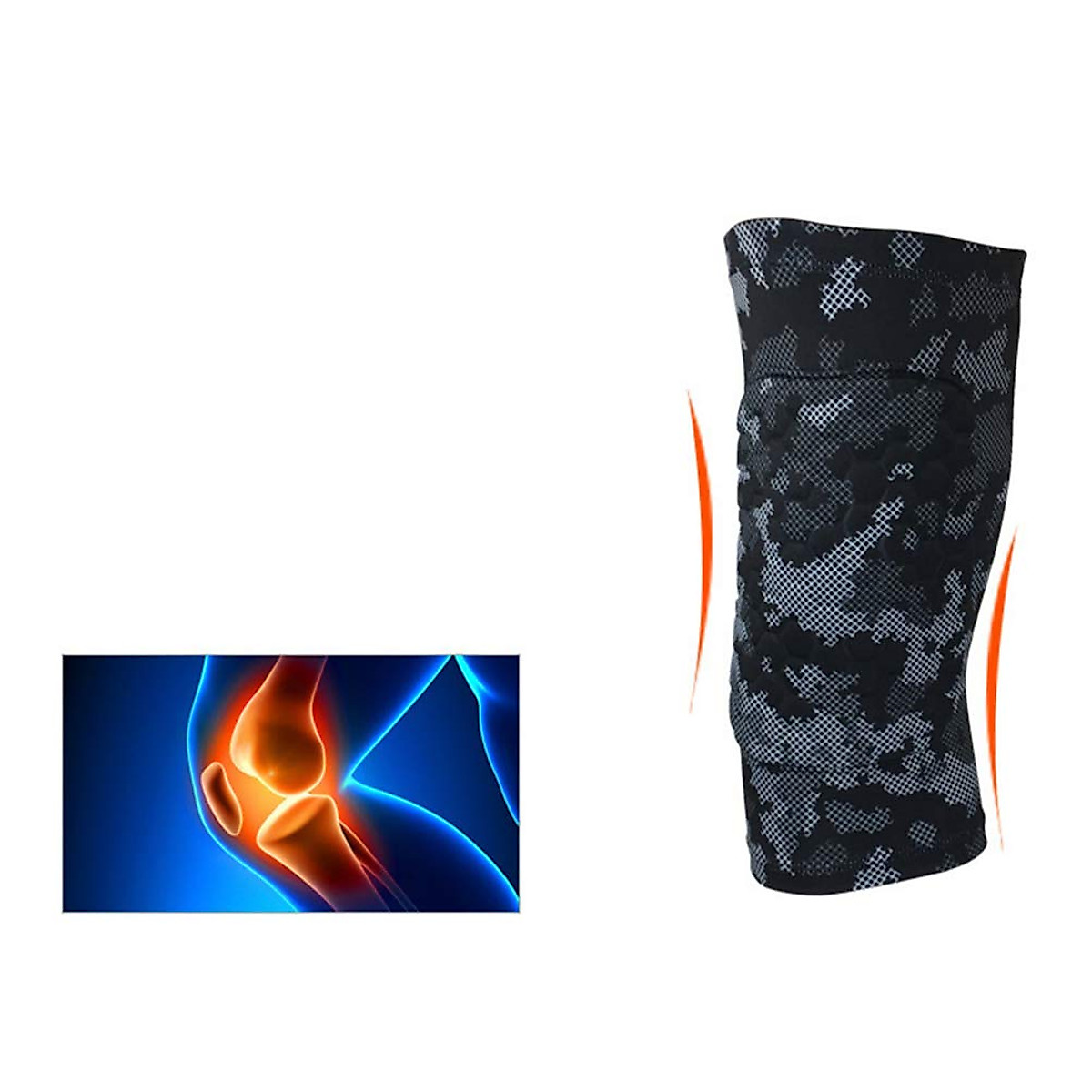 LIOOBO 1 Pair Knee Pads Guard Football Knee Pads Running Knee Brace Protective Sleeve Knee Pads Knee Brace for Running Leg Brace Knee Protector Puzzle Floor Outdoor Bracket