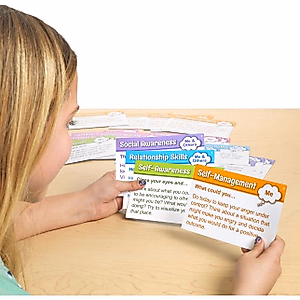 Mindfulness Activity Conversation Starter Cards for Kids- Behavior Help - Exercises to Build Emotional Resilience, Confidence, Positivity and Well-Being