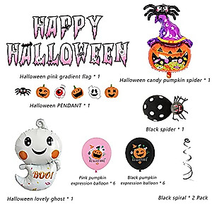 IFOTIME Halloween Supplies Latex Balloon- Party and Mylar SetHalloween Balloon- Foil Inflatable Toy Slide Inflatable (as Shown-D, One Size)