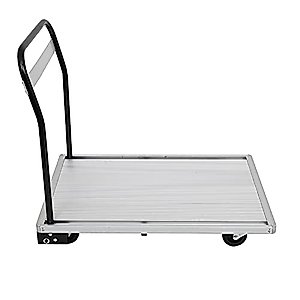 Platform Hand Truck Platform Truck Folding Multifunctional Moving Aluminum Foldable Handle Rolling Flatbed Cart Hand Truck Load Capacity 770lb Push Dolly for Loading