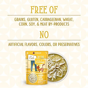 Weruva Cats in The Kitchen, Pumpkin Lickin' Chicken with Chicken Breast in Pumpkin Soup Cat Food, 3oz Pouch (Pack of 12)