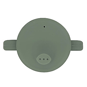 U-Neek baby Silicone Sippy Cup for Baby 6 Months+ | Two Non Slip Handle Learner Cup for Toddlers | Transitional Training Cup for Baby Led Weaning and Independent Drinking 6.7oz | Baby Gift (Sage)