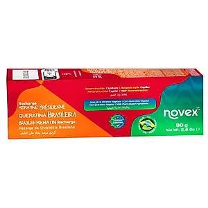 Novex Keratin Recharge Leave In Conditioner, Reconstructive Keratin, Frizz Control and Damage Repair, 2.8 Oz