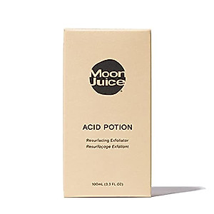 Moon Juice Acid Potion AHA and BHA Liquid Exfoliator | Chemical Skin Exfoliant to Resurface, Unclog & Balance | 25% AHA BHA Complex, Niacinamide & Reishi | Clean, Vegan, Cruelty-Free | 100ml (3.3 fl oz)