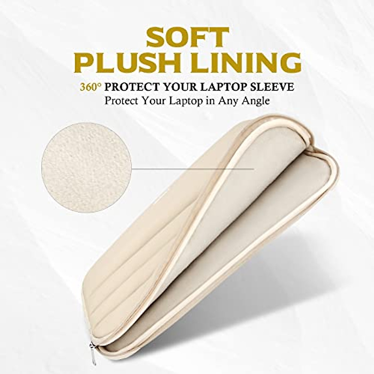 Bagasin Puffy Laptop Sleeve Case 13 13.3 inch,Laptop Carrying Case for MacBook Air M2/M1 2022-2018, MacBook Pro 2022-2016 M2 M1, 12.9 iPad Pro 6-3 Gen, Water Resistant Laptop Bag