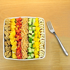 Begale 12-Piece Stainless Steel Dessert Forks, 6.8-INCH