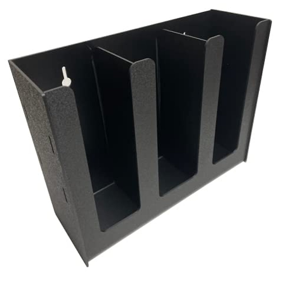 PC-1000 9.5 by PPM: Compact Black Plastic Cup and Lid Holder Only 9.5" tall