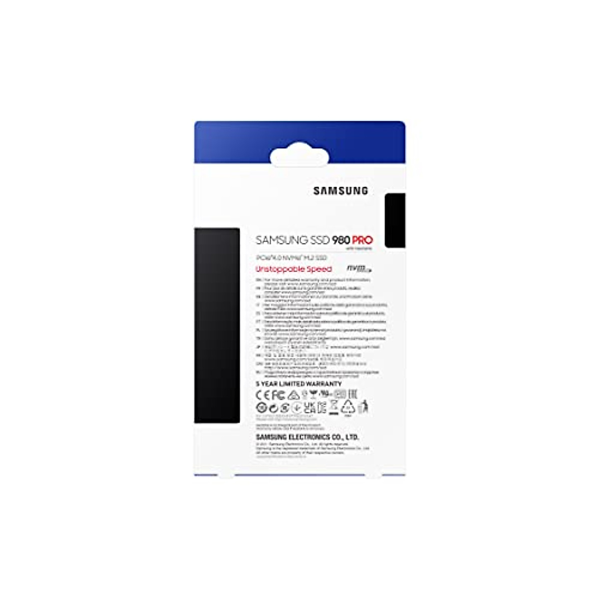 SAMSUNG 980 PRO SSD with Heatsink 2TB PCIe Gen 4 NVMe M.2 Internal Solid State Hard Drive, Heat Control, Max Speed, PS5 Compatible, MZ-V8P1T0CW