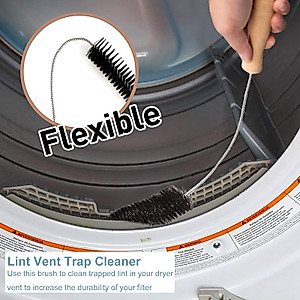 S-Union DC61-02595A Dryer Lint Filter Screen Compatible with Samsung Dryer, Replaces 2069505, AP4578777, PS4206799, EAP4206799, Include Clothes Dryer Lint Vent Trap Cleaner Brush