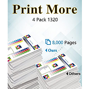 MM MUCH & MORE Compatible Toner Cartridge Replacement for Dell 1320c 310-9058 310-9060 310-9062 310-9064 to use for Color Laser 1320c Printer High Yield (4-Pack, Black, Cyan, Magenta, Yellow)