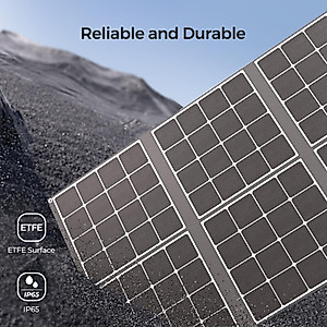 Renogy 400W Portable Solar Panel Foldable Monocrystalline Solar Blanket, Huge Power Solar Panel, Sunpower Solar Cells 23.7% High Efficiency for Power Station Outdoor Camping RV Solar Generator