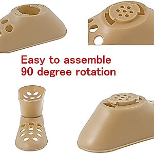 GserGdK Shoe Slots Organizer, Stackable Shoe Slots Space Saver, Household Double Deck Shoe Rack Holder for Closet Organization (1Pc, Random)