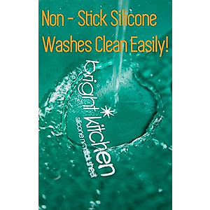 4 Silicone Dehydrator Sheets NON-Toxic for Nesco Round Dehydrators Fruit Roll Up Fruit Leather Circle ReUsable Flexible Non Stick - 4 FLAT Sheets