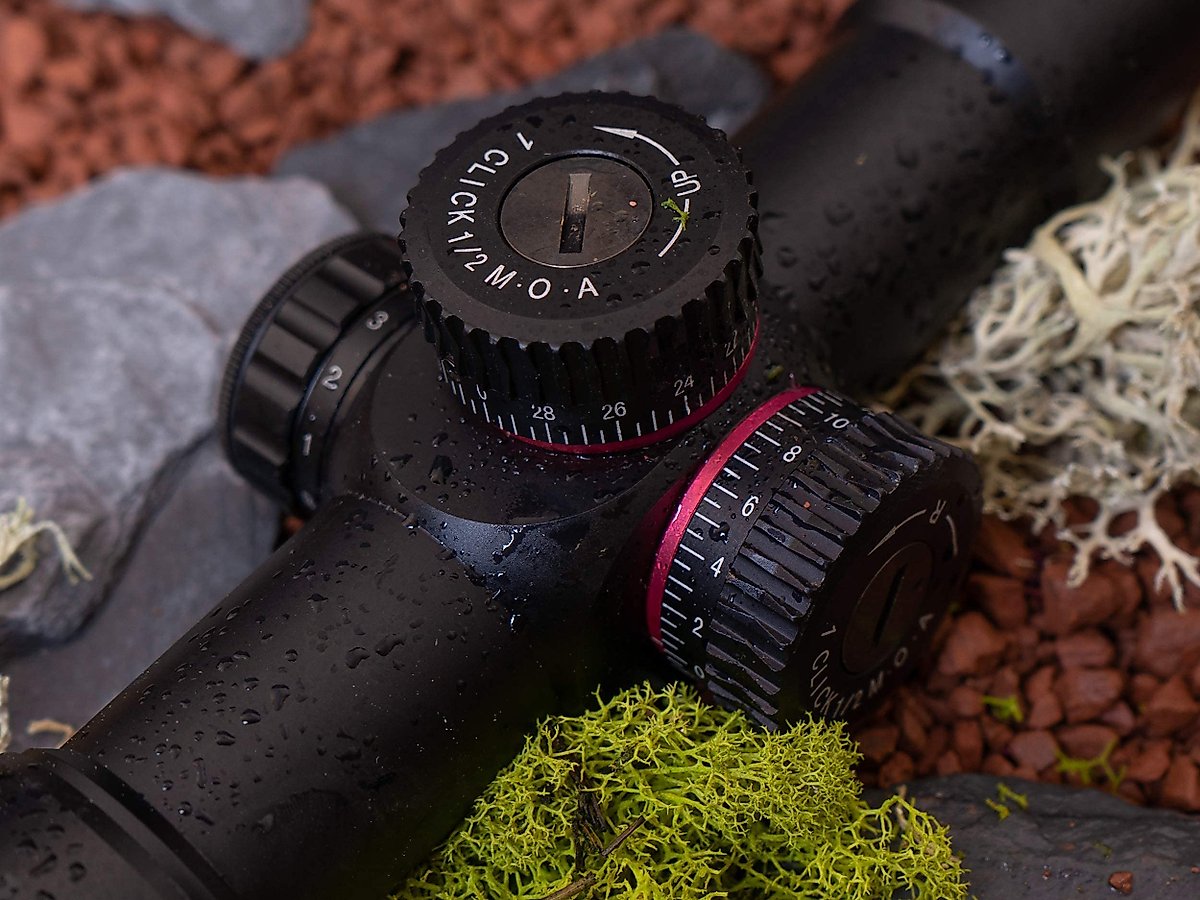 Monstrum G2 1-4x24 First Focal Plane FFP Rifle Scope with BDC Reticle | ZR302 Quick Release Scope Mount | Bundle