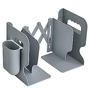 SZYAWsd File Sorters Telescopic Bookshelf Book Stand Book Stand Adjustable Bookshelf Desk Storage Box with Pen Container