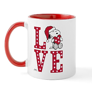 CafePress Snoopy Love Ceramic Coffee Mug, Tea Cup 11 oz