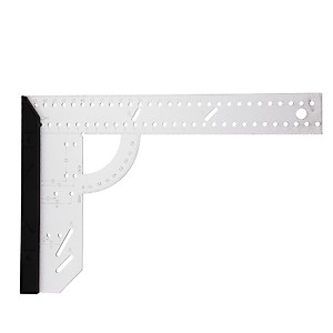 KJAOYUPositioning Square,90 Degree Positioning Squares,Positioning Squares for Woodworking, 300mm Aluminium Alloy Clear Scale L Ruler Carpenter Tool for Woodworking