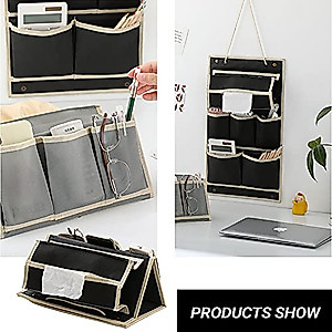 Hanging Storage Organizer,Car Backseat Organizer Storage with Pockets,Bedside Storage Organizer,4 Shelves 12”x 8” 31" Closet Hanging Organizer for Clothes Sweater Shoe-2 Packs